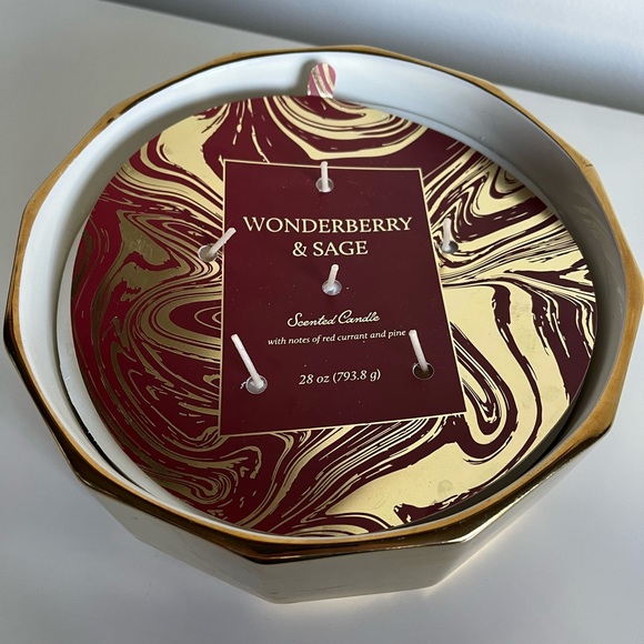 Threshold | Accents | New Gold Threshold Six Wick Wonderberry Sage Candle | Poshmark